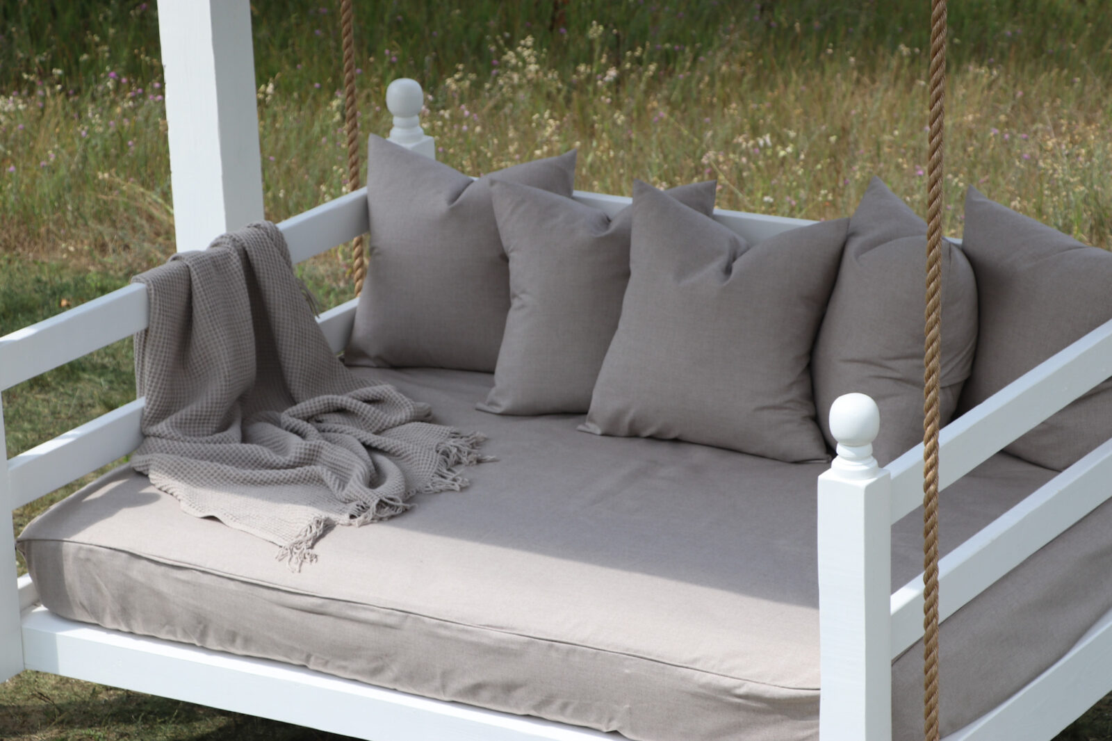 How To Build A Beautiful Covered Daybed Swing - Fletcher Creek Cottage
