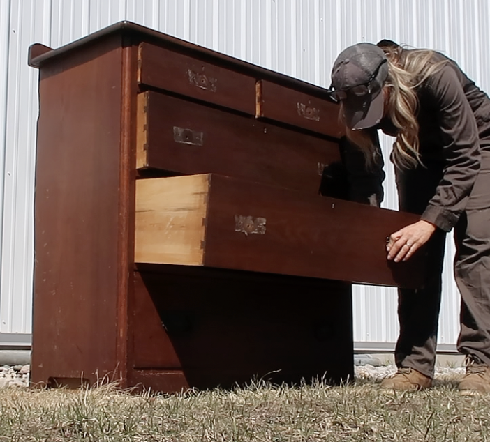 How To Restore An Old Wood Dresser - Fletcher Creek Cottage